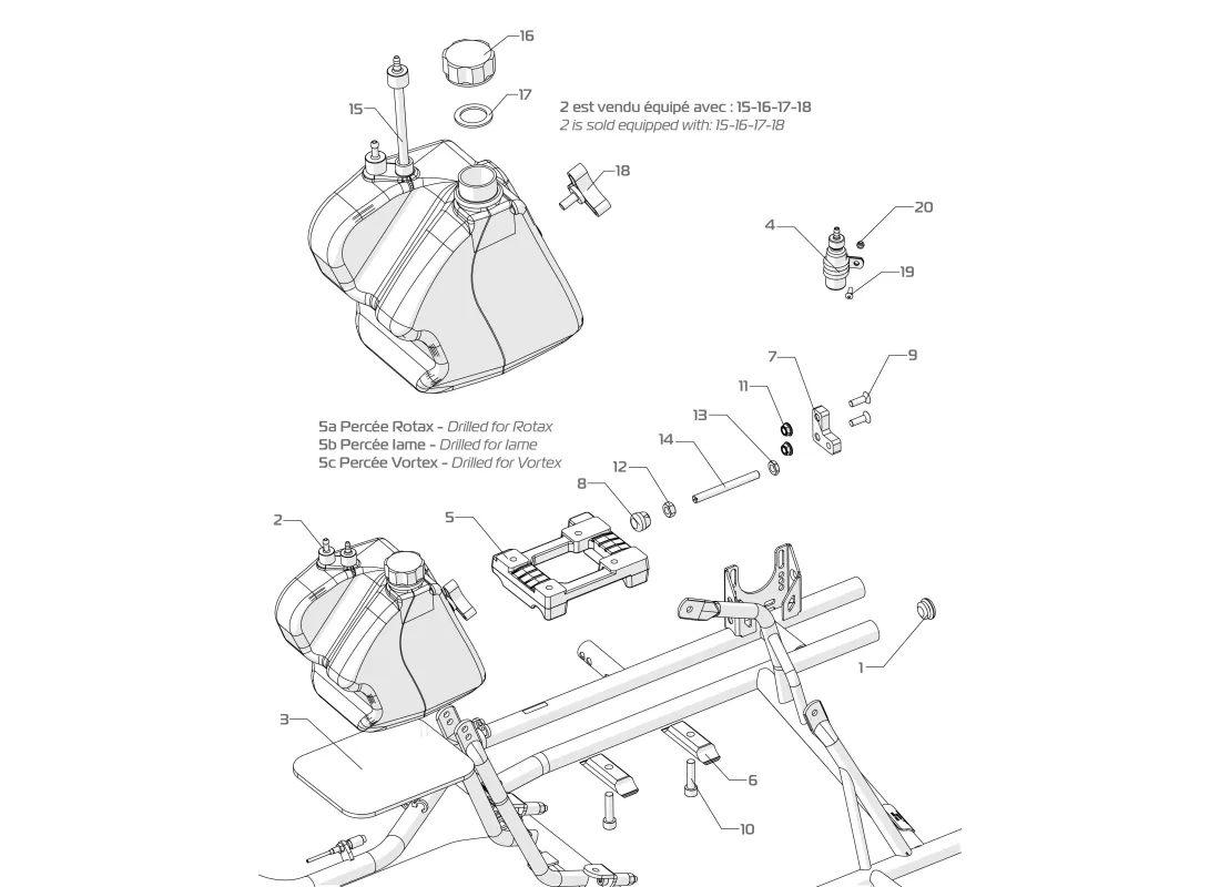 FRAME-FUEL TANK-ENGINE MOUNT - SODI FURIA 2022-2023