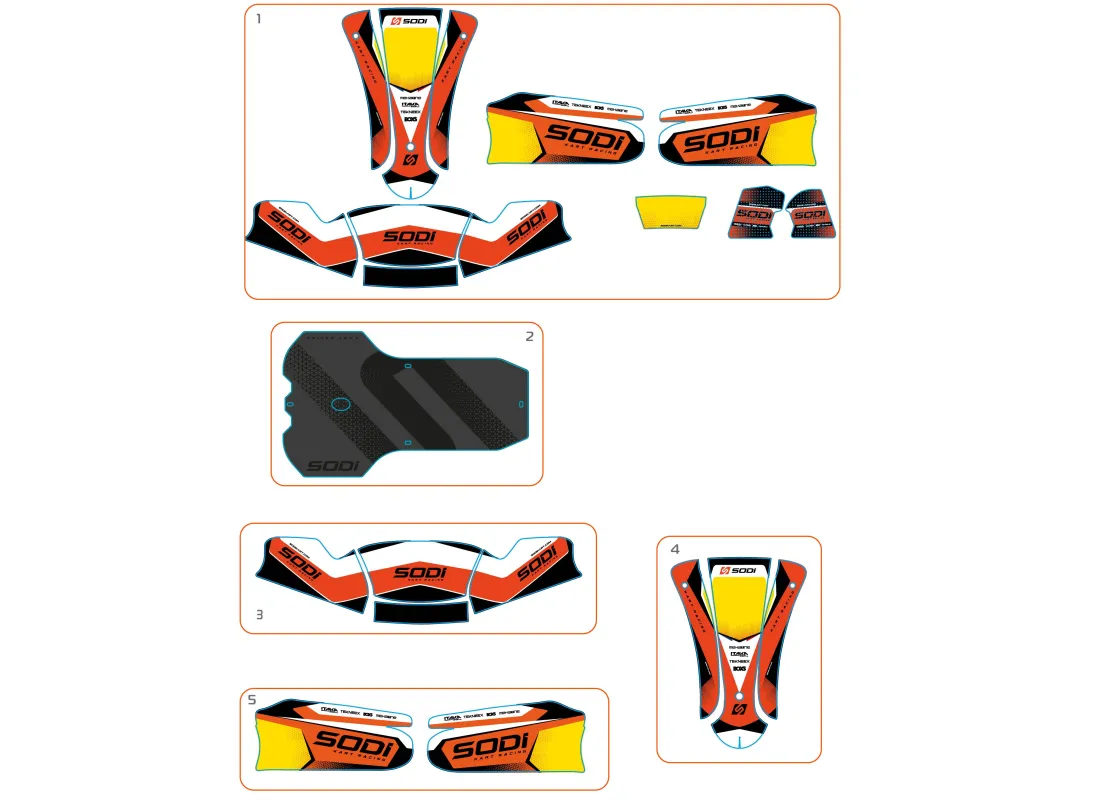 BODYWORK STICKERS - SODI FURIA 2022-2025